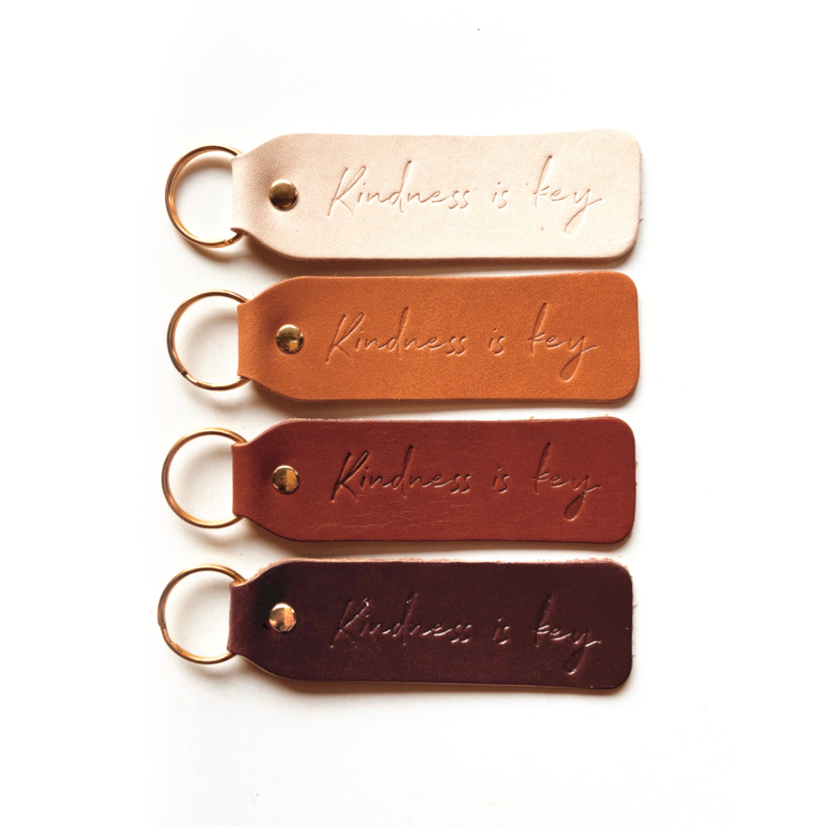 "Kindness is Key" Script Keychain – Twin Sparrow