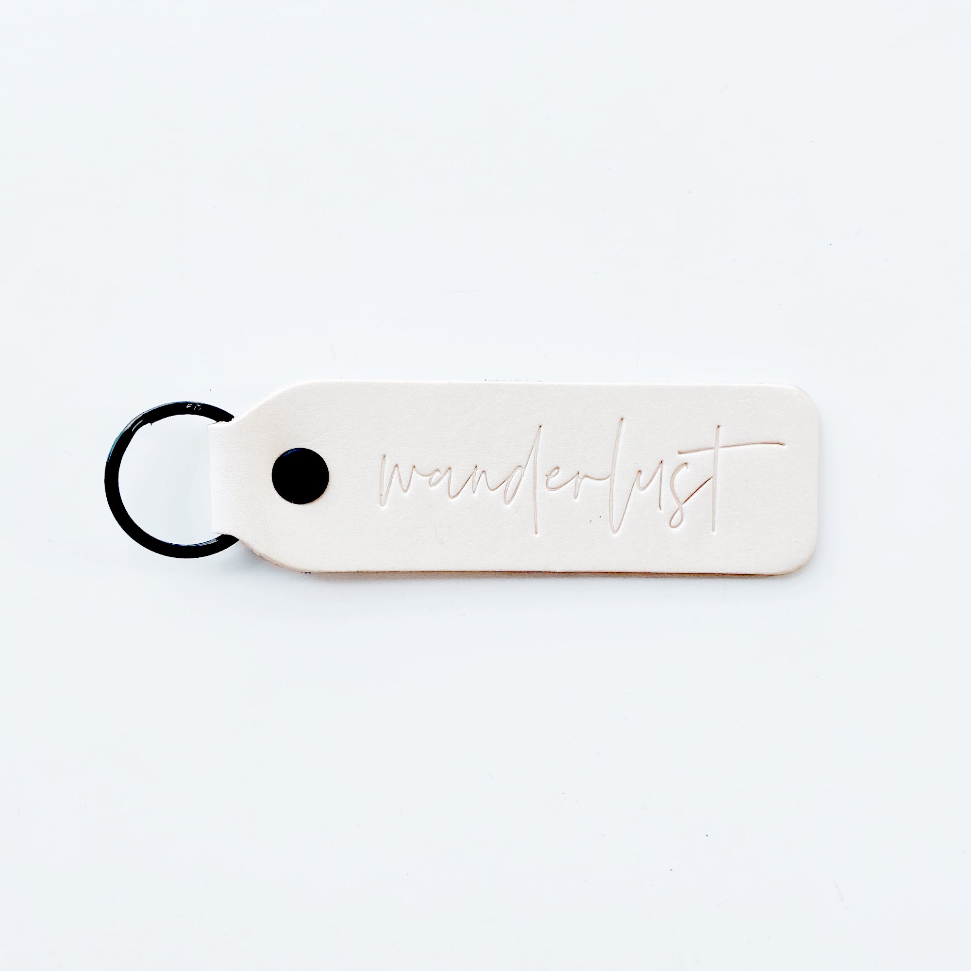 "Wanderlust" Script Keychain – Twin Sparrow